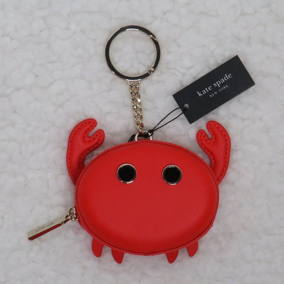 kate spade | Bags | Kate Spade Pinch Me Crab Coin Purse Heirloom Red ...